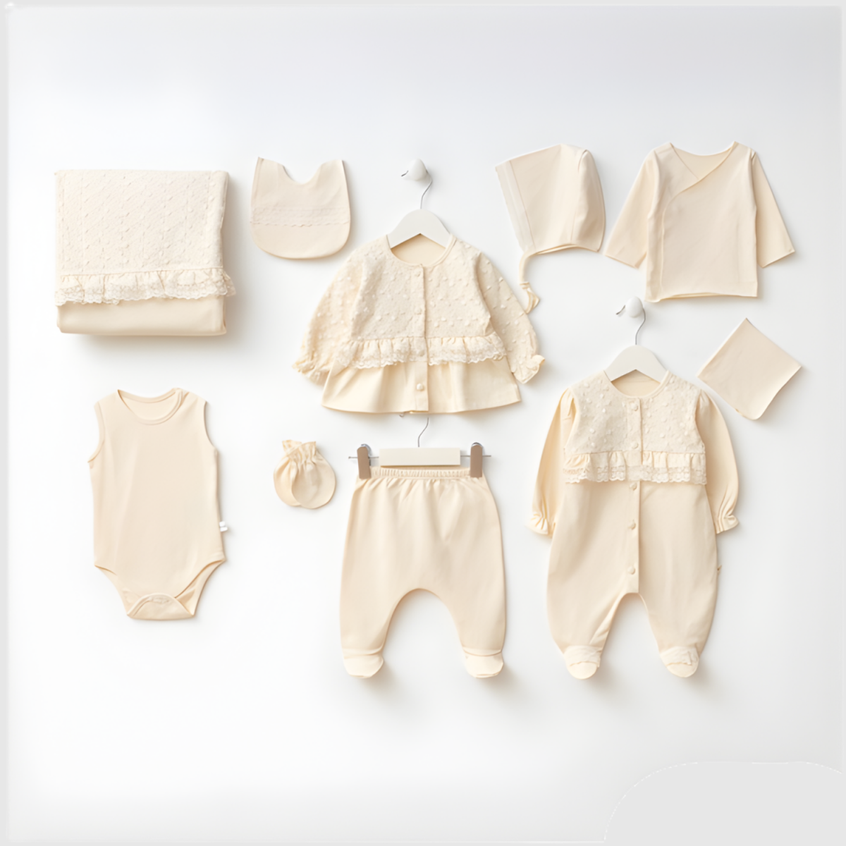 JESSİCA KIZ 10 PARÇA BEBE ZIBIN SET 10015